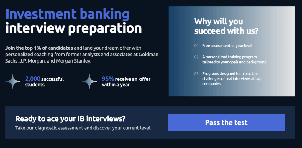 Master investment banking interviews: enroll in our comprehensive prep ...